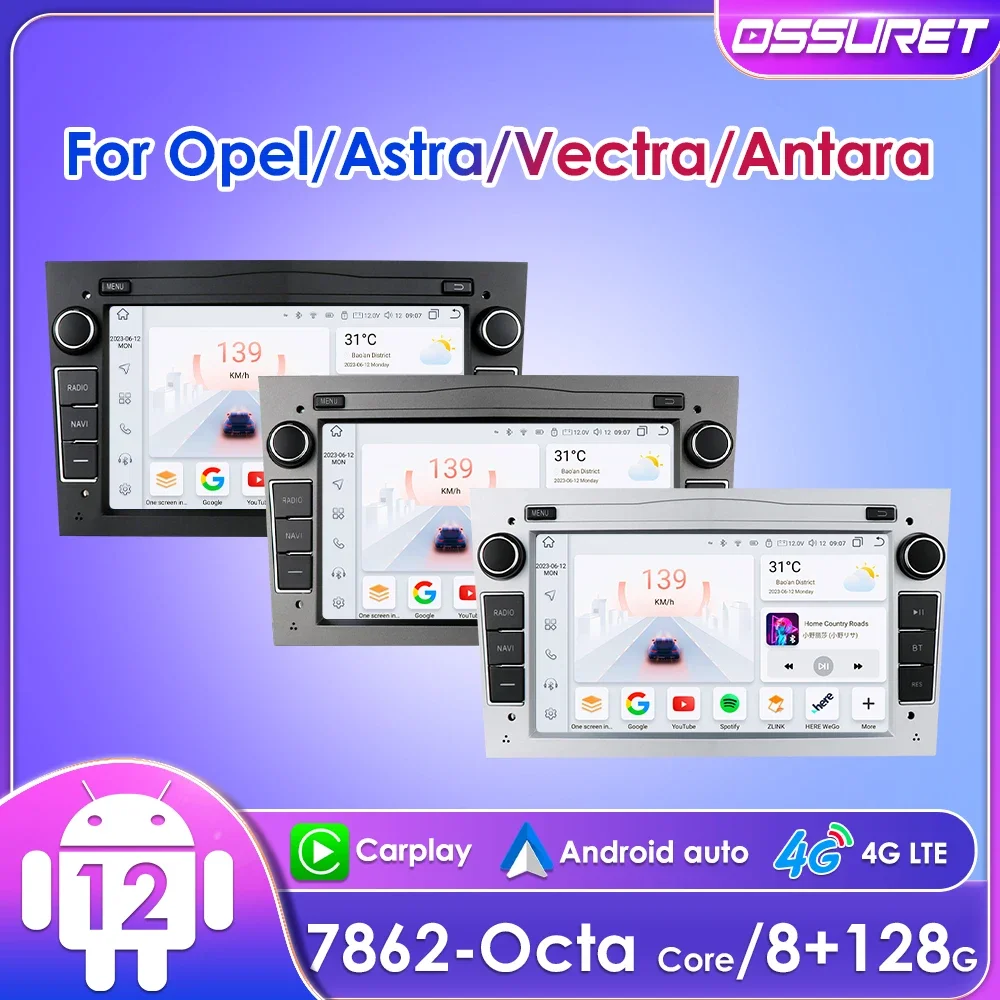 2-Din-Android-12-Carplay-Multimedia-Headunit-GPS-Navi-4G-NoDVD-for-Opel ...