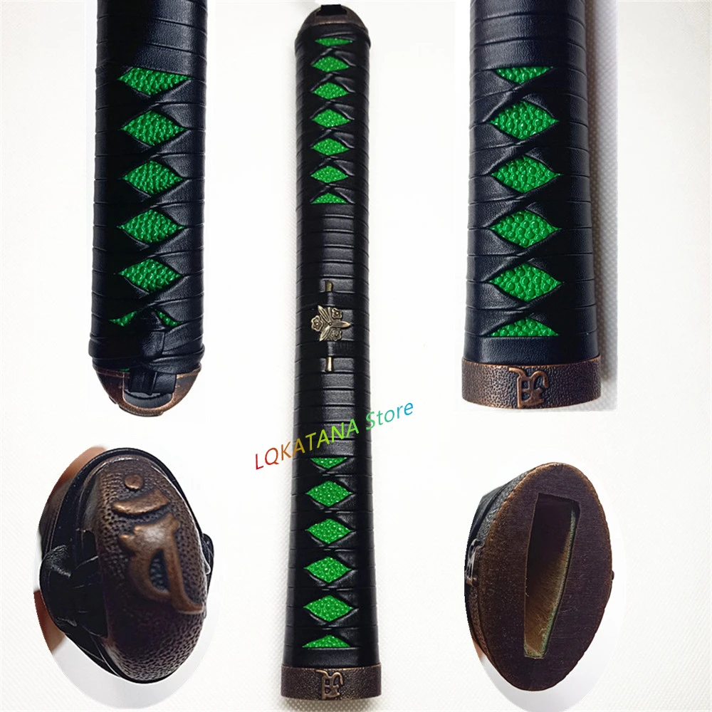 30CM-Tsuka-Hourglass-Type-Handle-Hilt-Alloy-Fchia-Menuki-Kashira ...