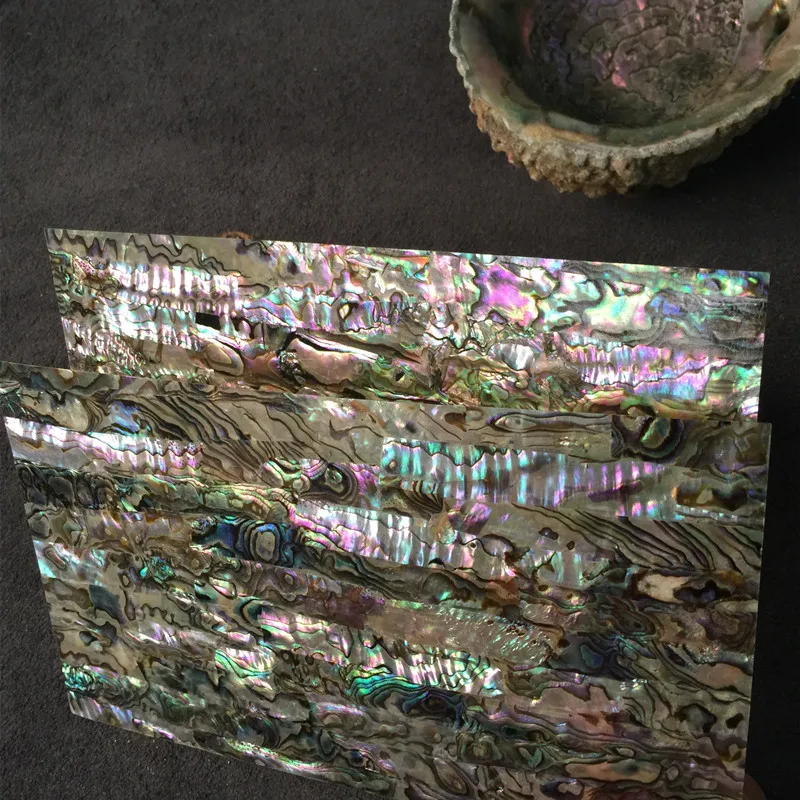 2Pieces-Pink-Color-Natural-Abalone-Shell-Laminate-Sheet-DIY-Home ...