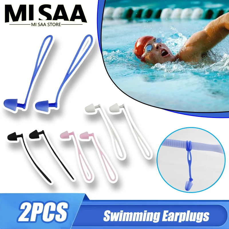 Swimming-Reusable-Hearing-Protection-Noise-Reduction-Earplugs-Earmuff ...