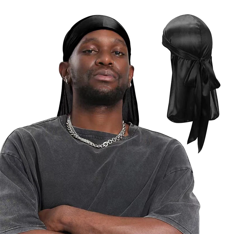 Long-Tail-Unisex-Adult-Satin-Doo-Rag-Durag-Bandanas-Cap-Pirate-Hat ...