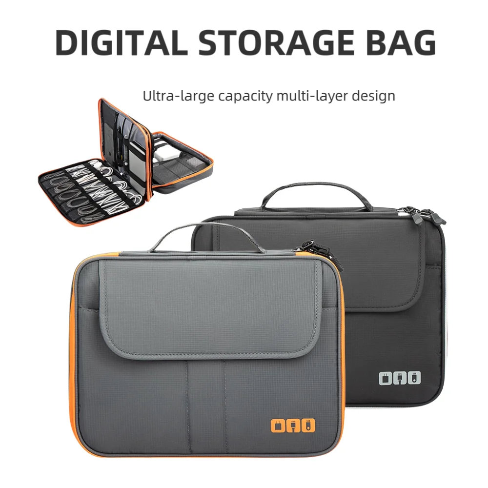 Electronics-Organizer-Case-Travel-Cable-Organizer-Bag-Water-Resistant ...