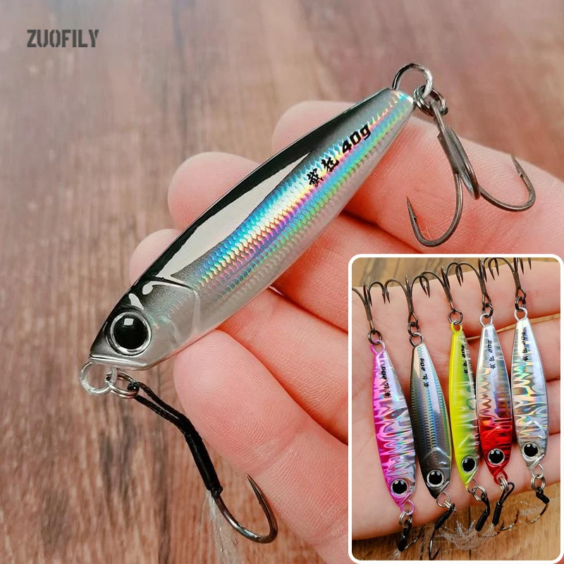 10g 15g 20g 30g 40g Jig Lure Sea Bass Fishing Jigs Spoon Bait Casting ...