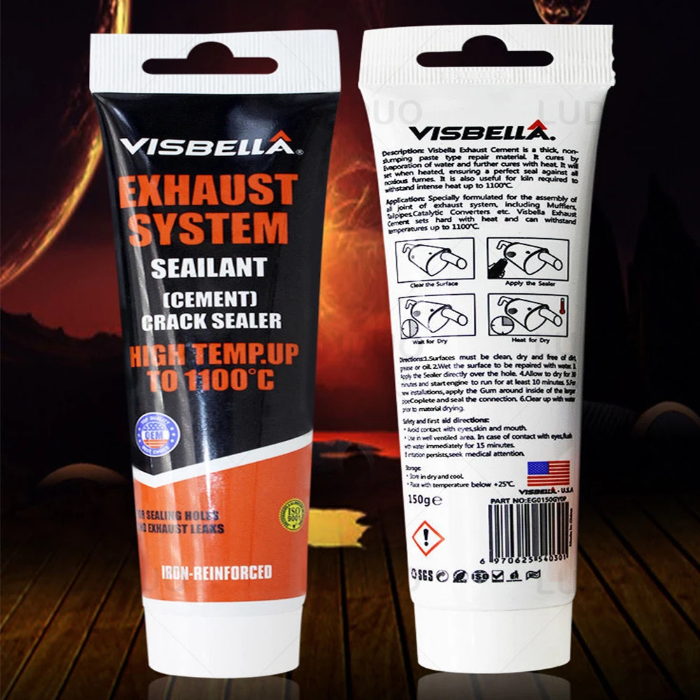 Muffler Cement Car Exhaust Sealant Pipe Filler Silicone Repair Paste for Motorcycle Leaks ...