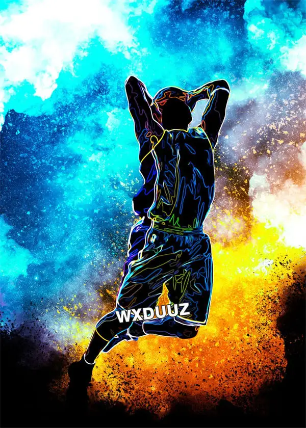 Abstract Basketball Painting
