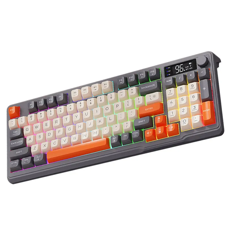 Luxmoc-M96-Wireless-Bluetooth-Dual-Mode-Mechanical-Feel-Keyboard-PBT ...