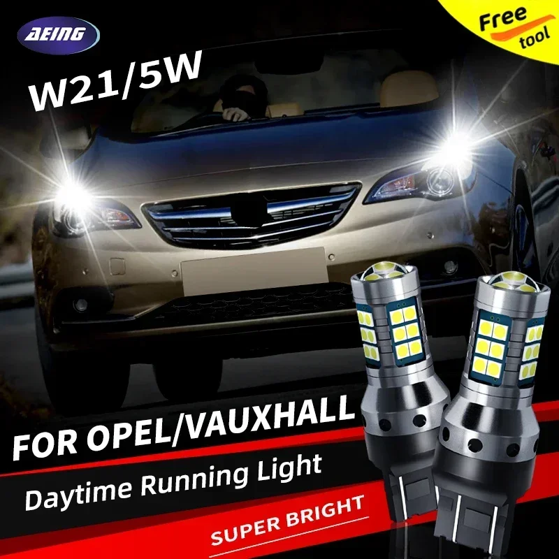 2pcs W21/5W LED Blubs Daytime Running Light for Opel/Vauxhall ADAM KARL ...