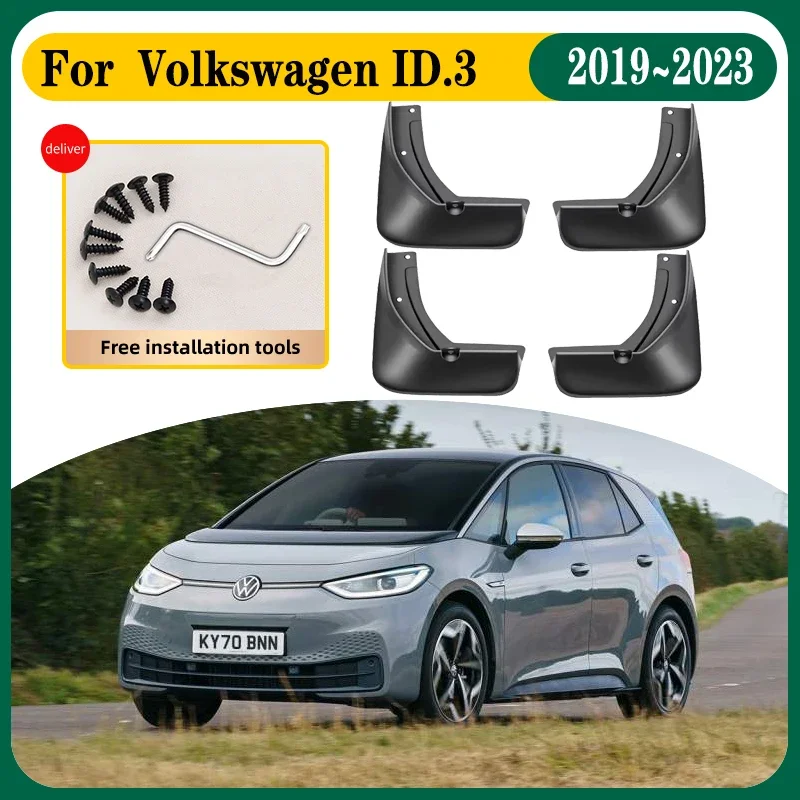 Car-Mud-Flaps-For-Volkswagen-ID3-Accessories-VW-ID-3-ID-3-2019-2024-Car ...