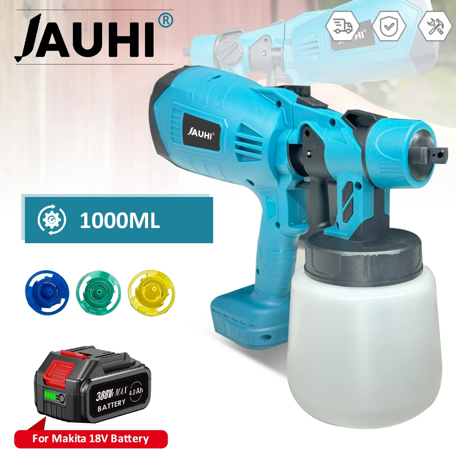 JAUHI-1000ML-Cordless-Electric-Spray-Gun-Household-Disinfection ...