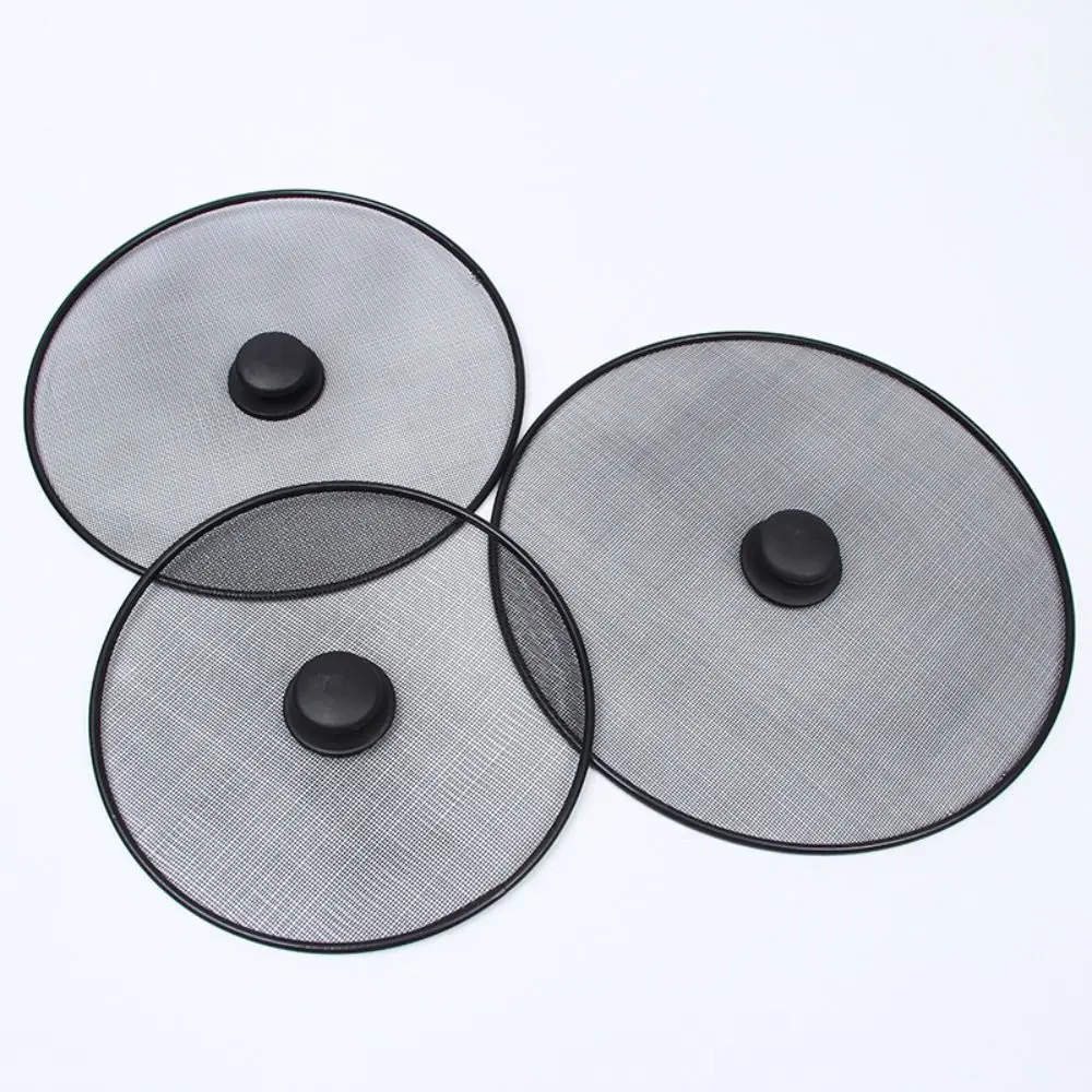 Black-Splatter-Screen-Anti-Grease-Frying-Pan-Oil-Splash-Guard-Lid-Fine ...