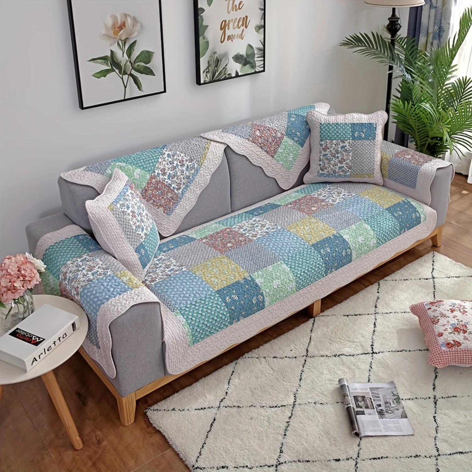 Funda-de-sof-acolchada-de-algod-n-con-estilo-Protector-multiusos ...