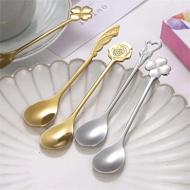 Mini-Rose-Shape-Teaspoons-Creative-Coffee-Spoon-Tea-Spoons-Coffee-Scoop ...