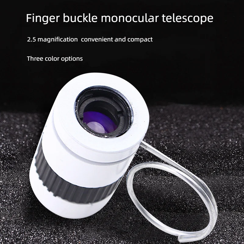 Mini-Pocket-Miniature-Monocular-Telescope-Student-Finger-Buckle ...