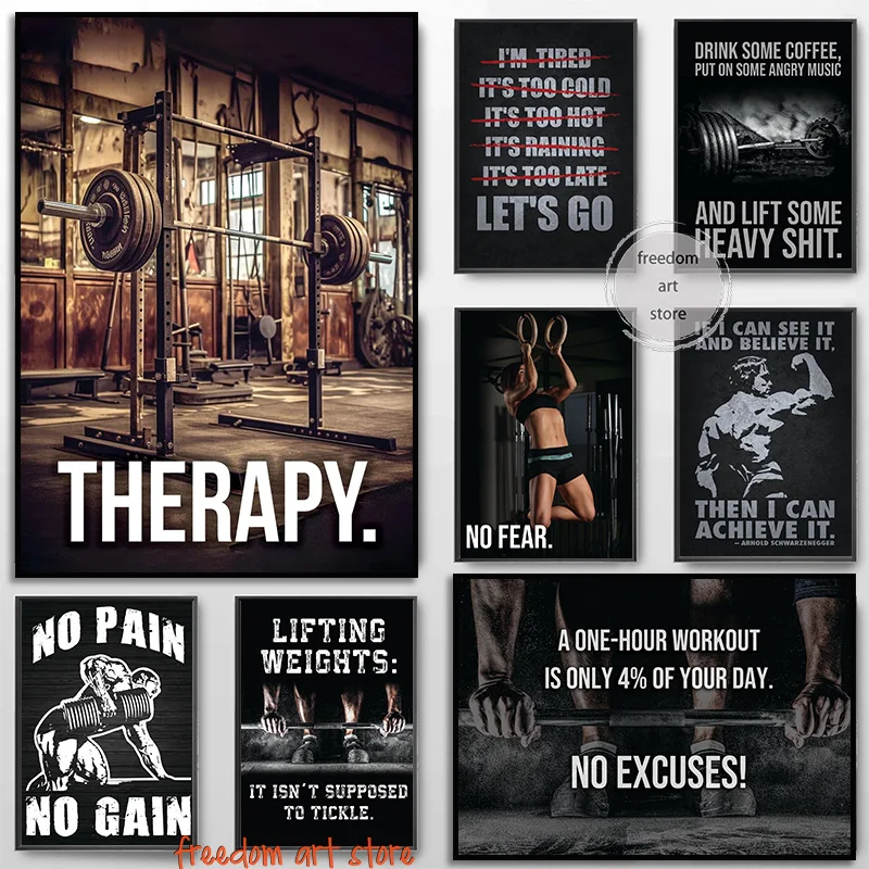 Gym-Motivation-Muscle-Man-Bodybuilding-Fitness-Strength-Barbell-Art ...