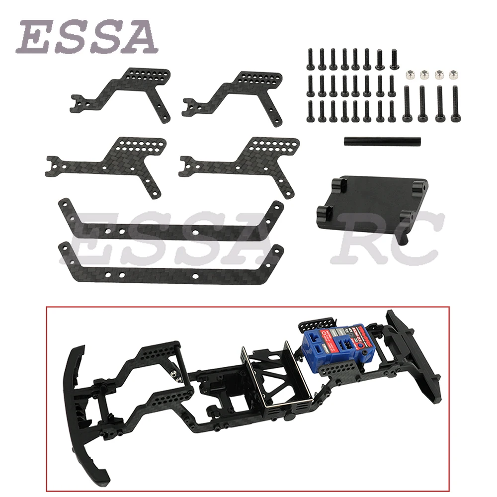 TRX4-M-Carbon-Fiber-Chassis-Assembled-Kit-Frame-Girder-for-1-18-RC ...