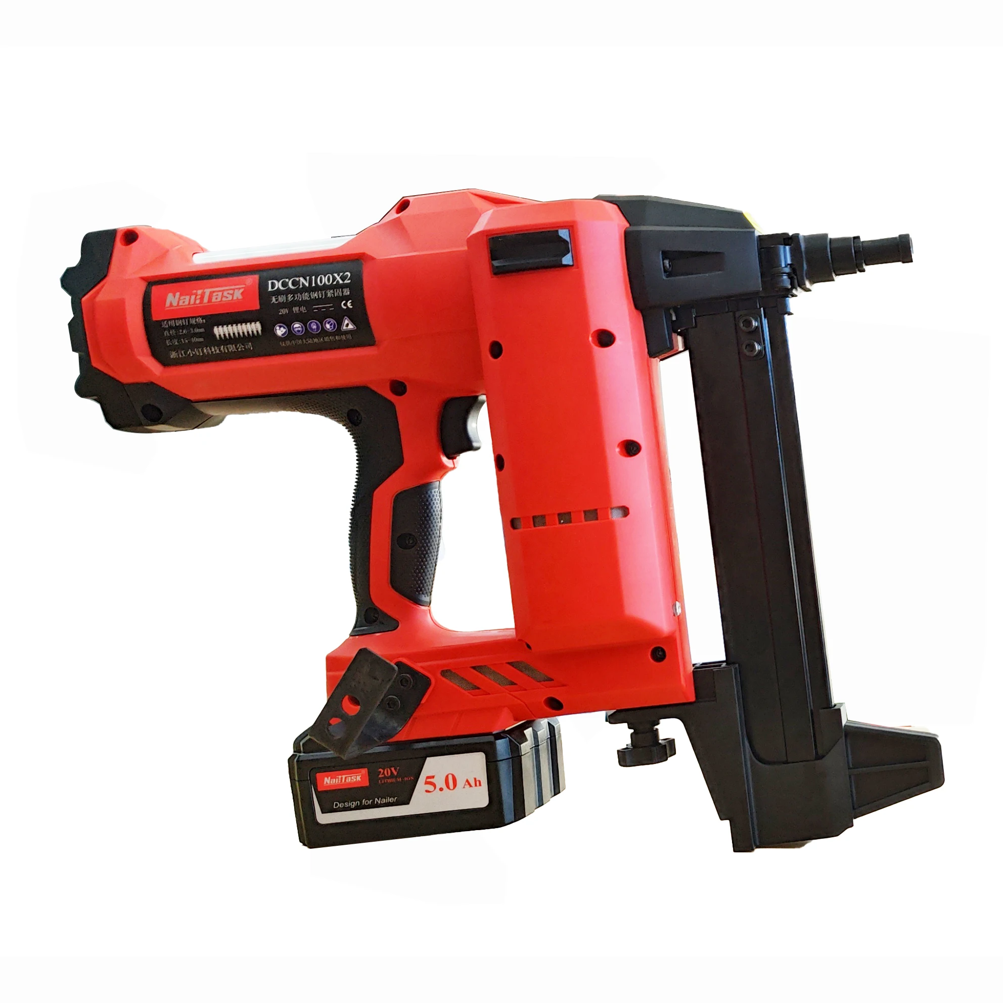 Nailtask DCCN100X2 Lithium Battery Brushless Nail Gun for 16-38mm ...