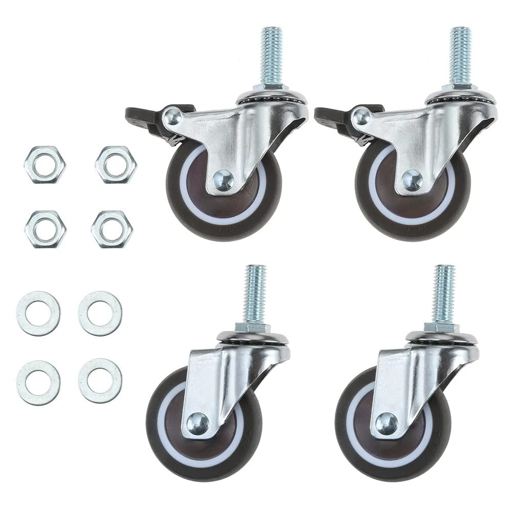 4Pcs 1.5 Inch Furniture Casters Wheels Shopping Cart Wheel Trolley ...