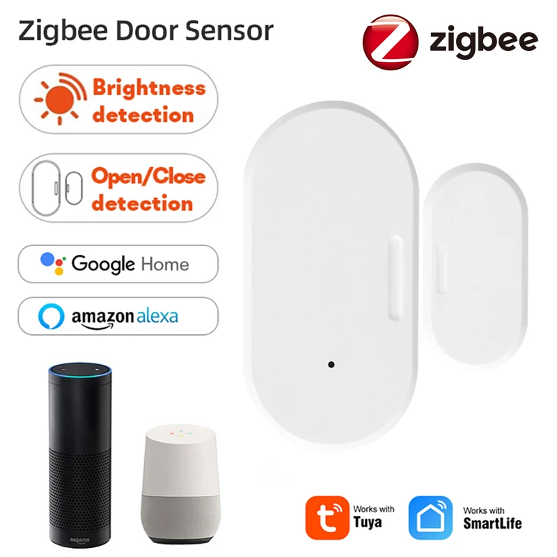 Tuya Zigbee 3.0 Smart Door & Window Sensor Open Close Alarm Built-in ...