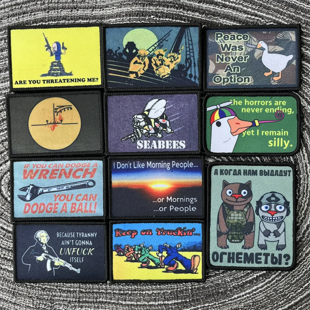 Funny-Military-Patch-for-Clothing-Tactical-Equipment-Morale-Badges-Hook ...