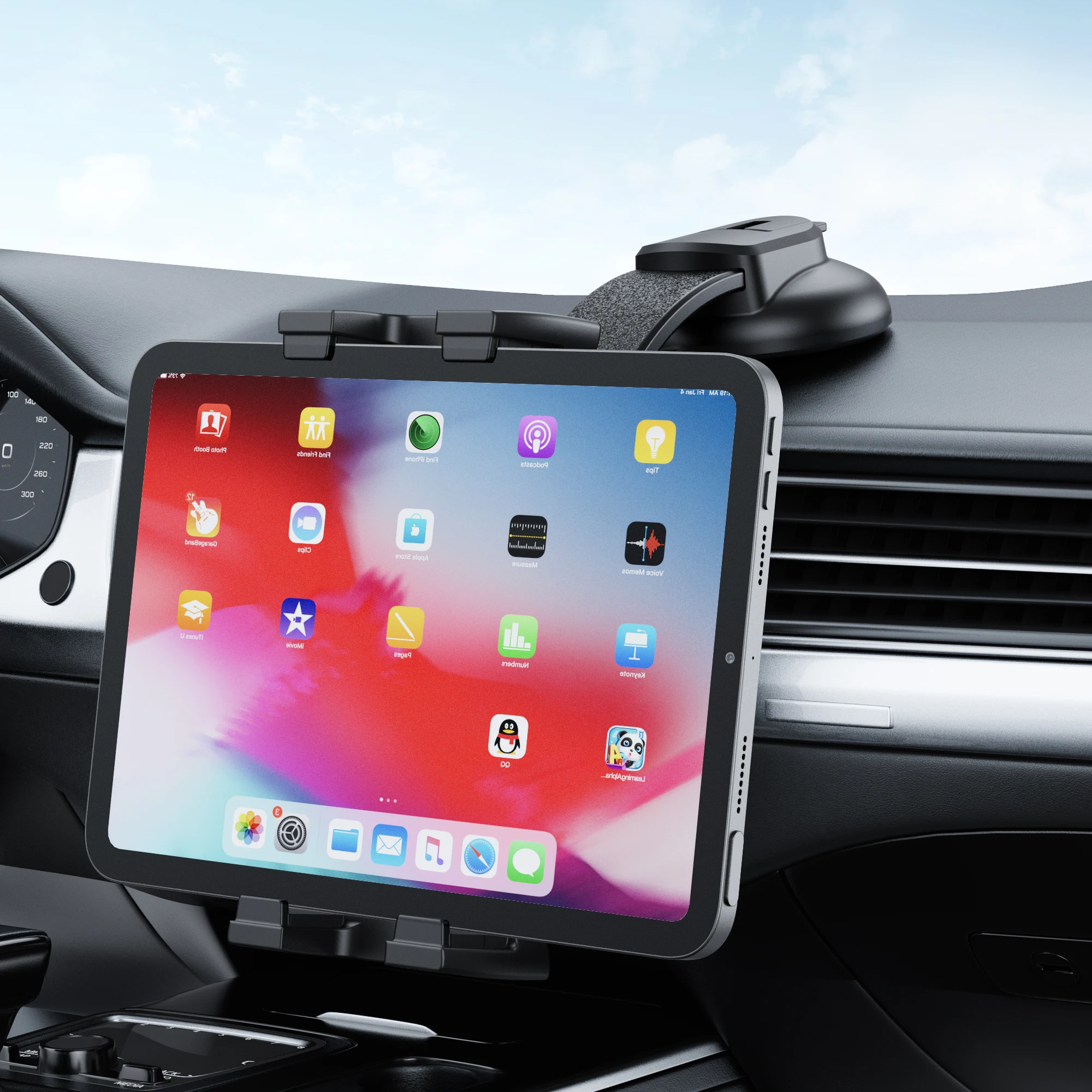 Tablet-Suporte-para-Painel-do-Carro-Ventosa-Windshield-Mount-para-iPad ...