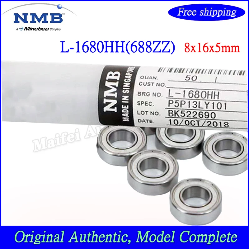 20/50/100PCS Rolamento NMB L-1680HH Original Minebea 688ZZ 8*16*5mm ...