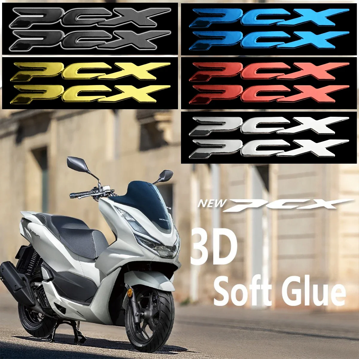 for-Honda-3D-Soft-Glue-PCX160-150-125-Stickers-PCX-Series-Motorcycle ...