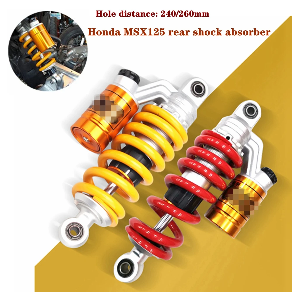 240mm-260mm-Motorcycle-Center-Rear-Shock-Absorber-For-Honda-Grom-MSX125 ...