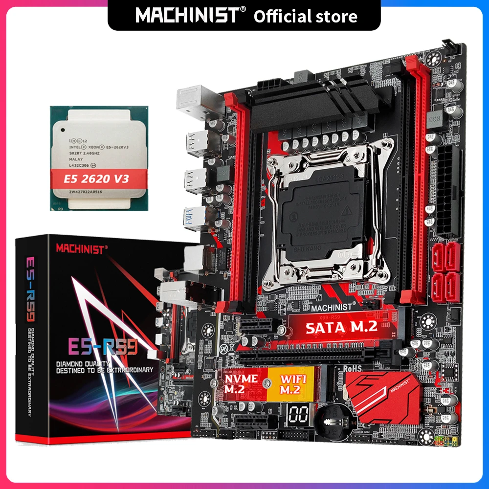 E5 2620 V3 Motherboard Set | Xeon E5 2620 V3 Machinist | Machinist X99 E5 2620 V3 - E5 - Aliexpress