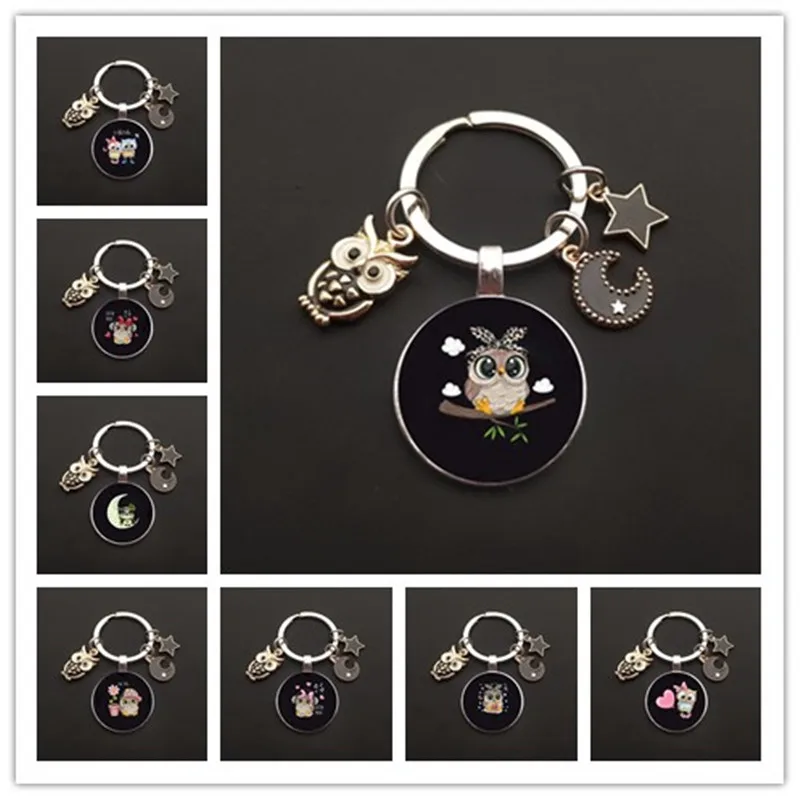 DIY-Cute-Enamel-Keychain-Owl-Keychain-Night-Owl-Keychain-Animal-Gift ...