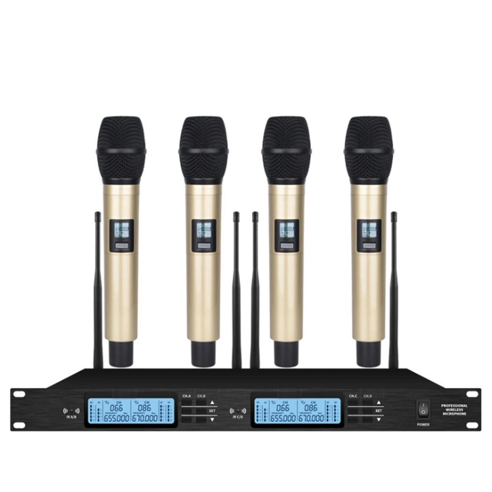 Professional UHF wireless microphone system handheld lavalier ...