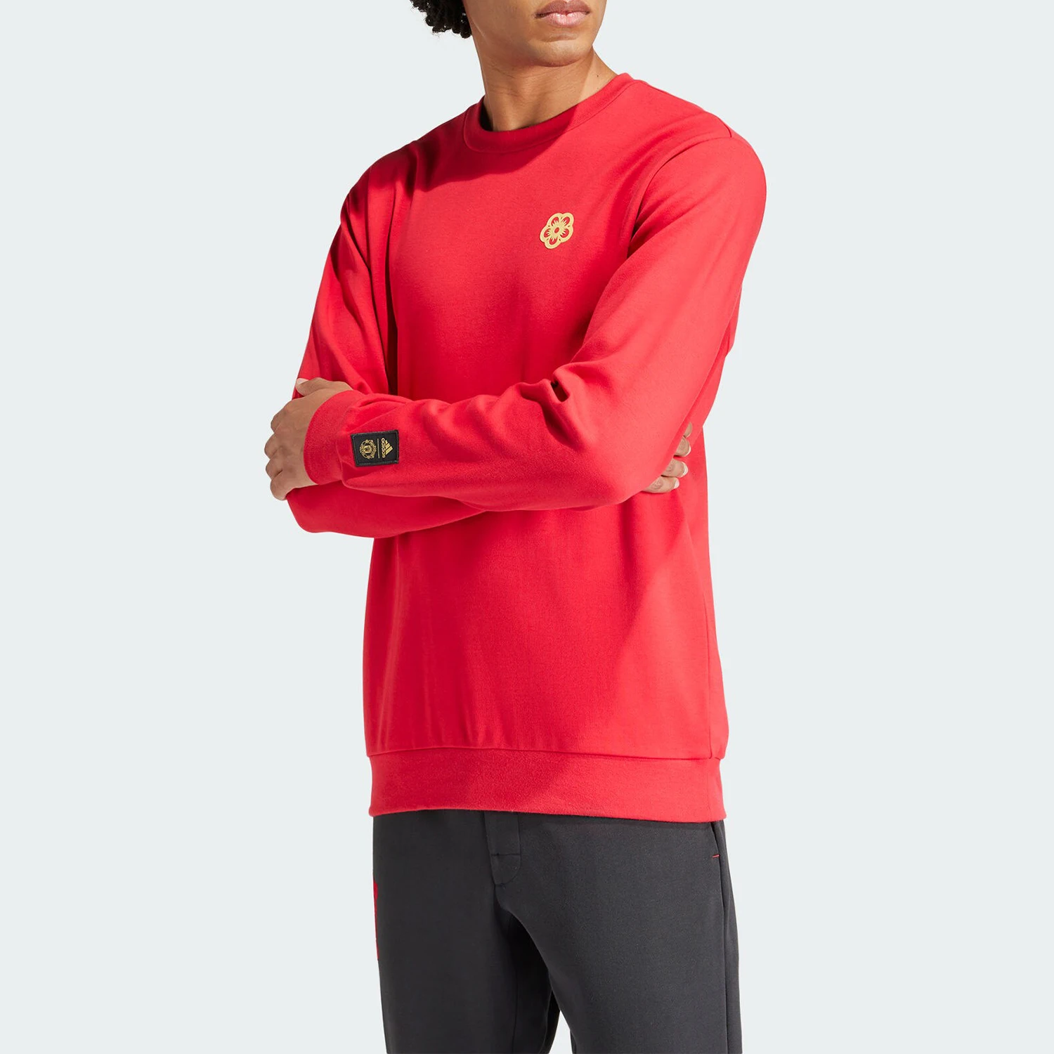 Adidas genuine New Men's Football Series Round Neck Sport Sweatshirt ...