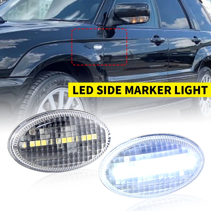 2pcs yellow/white led side Marker Indicator light For Subaru Impreza ...