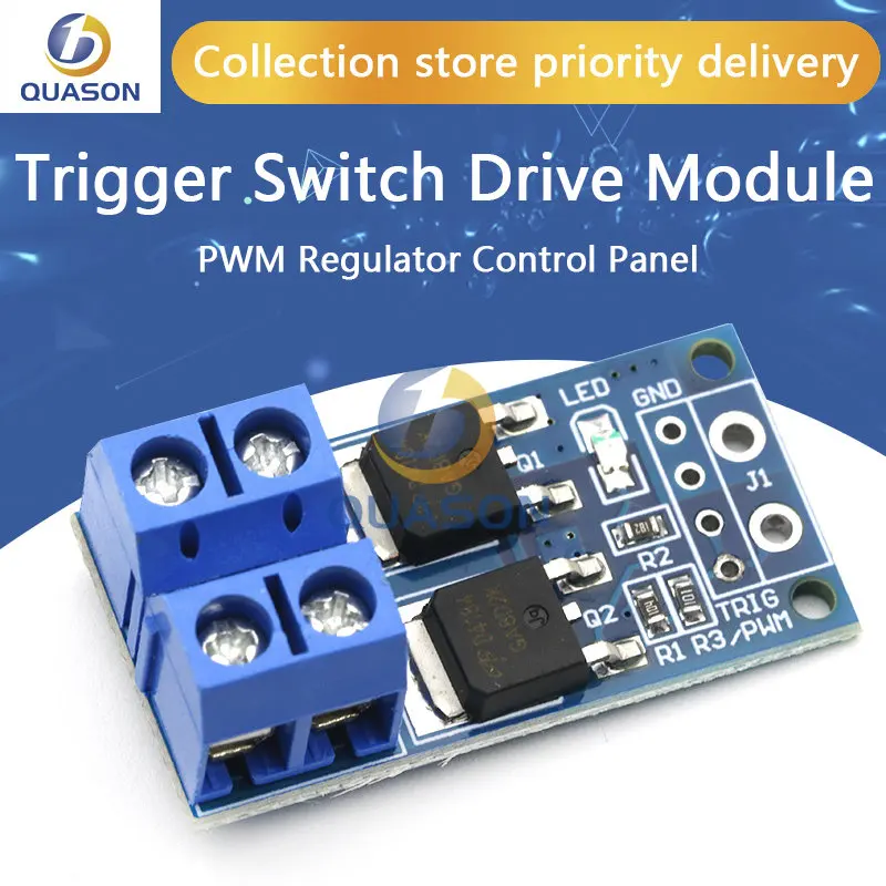 15A 400W MOS FET Trigger Switch Drive Module PWM Regulator Control Panel