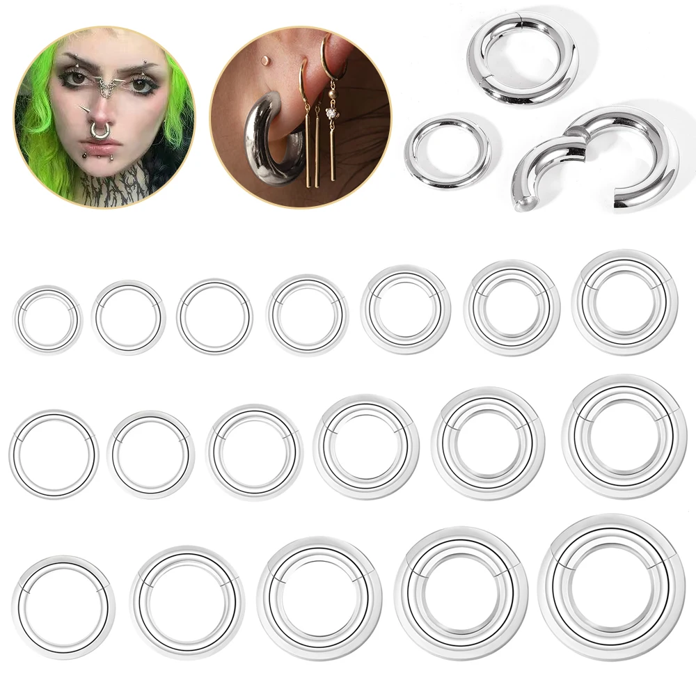 ZS-1PC-Large-Size-Hoop-Earring-316L-Stainless-Steel-Ear-Gauges-Plugs ...