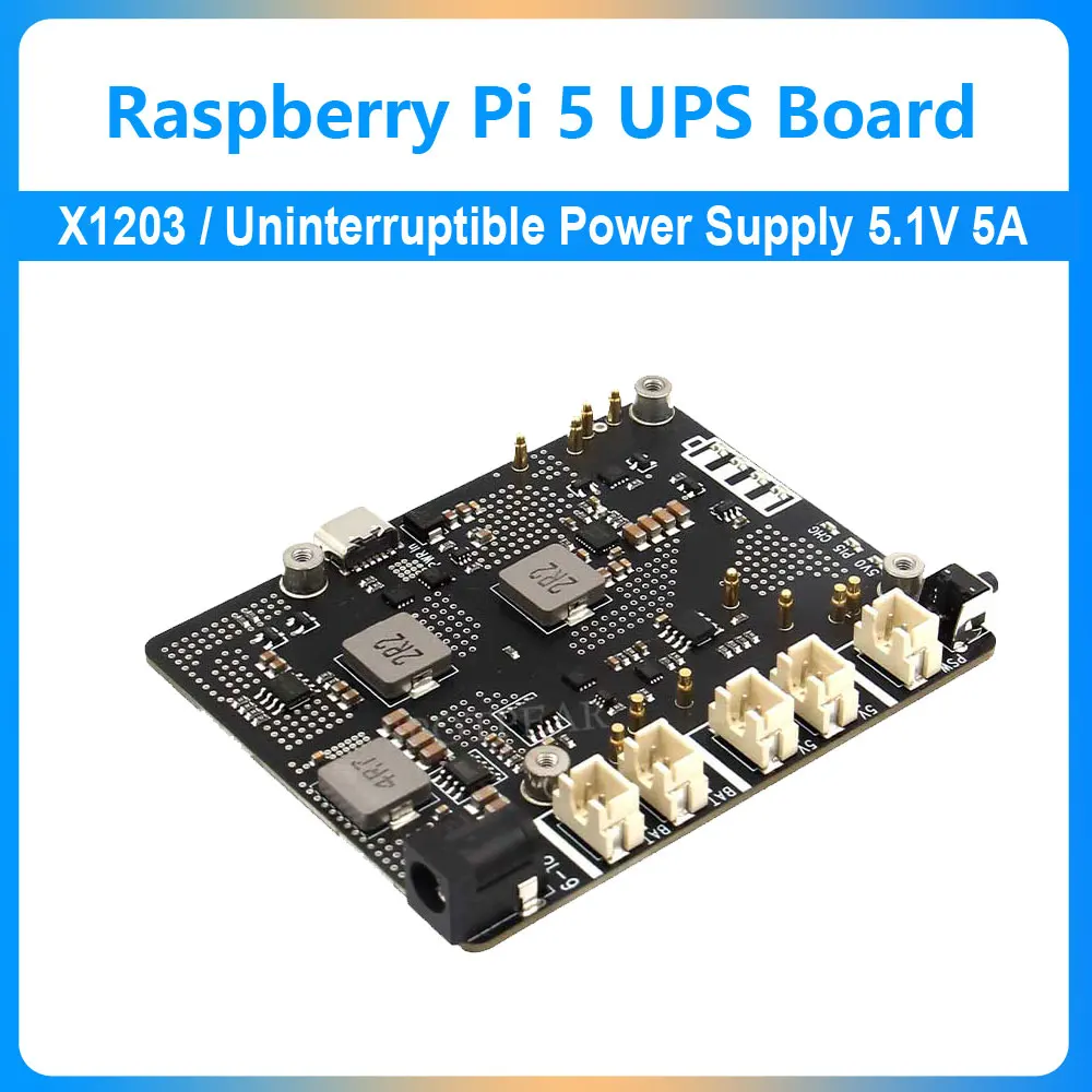 Raspberry Pi 5 UPS Expansion board X1203 Uninterruptible Power Supply 5 ...