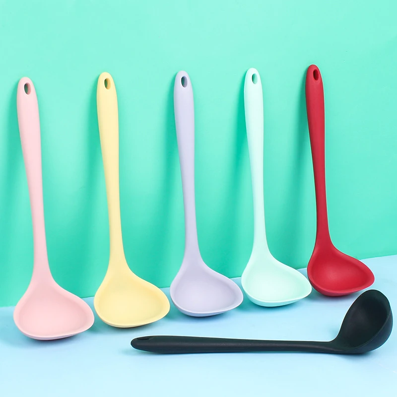 Japanese-Kitchen-Silicone-Soup-Spoon-Non-stick-Tablespoons-Tableware ...