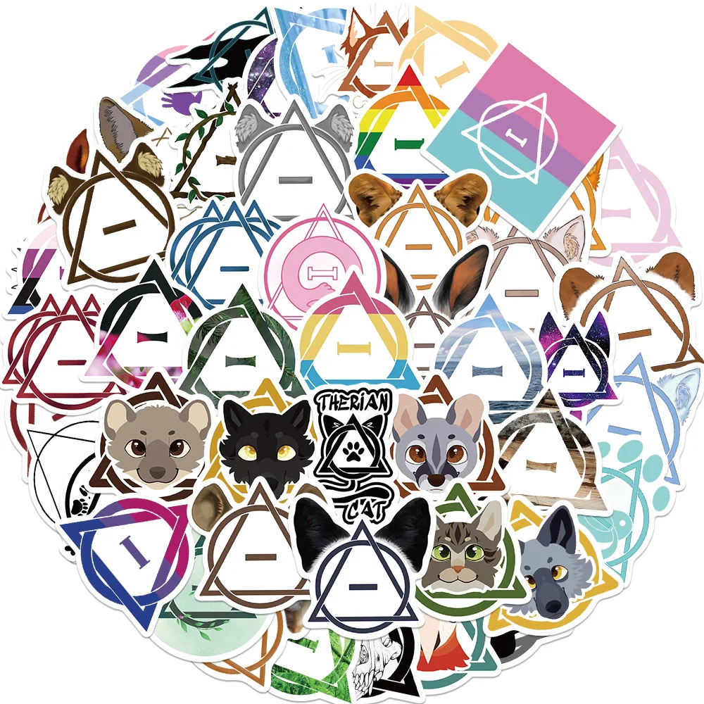 10-50Pcs-Therian-Symbol-Cartoon-Sticker-DIY-Phone-Laptop-Luggage ...