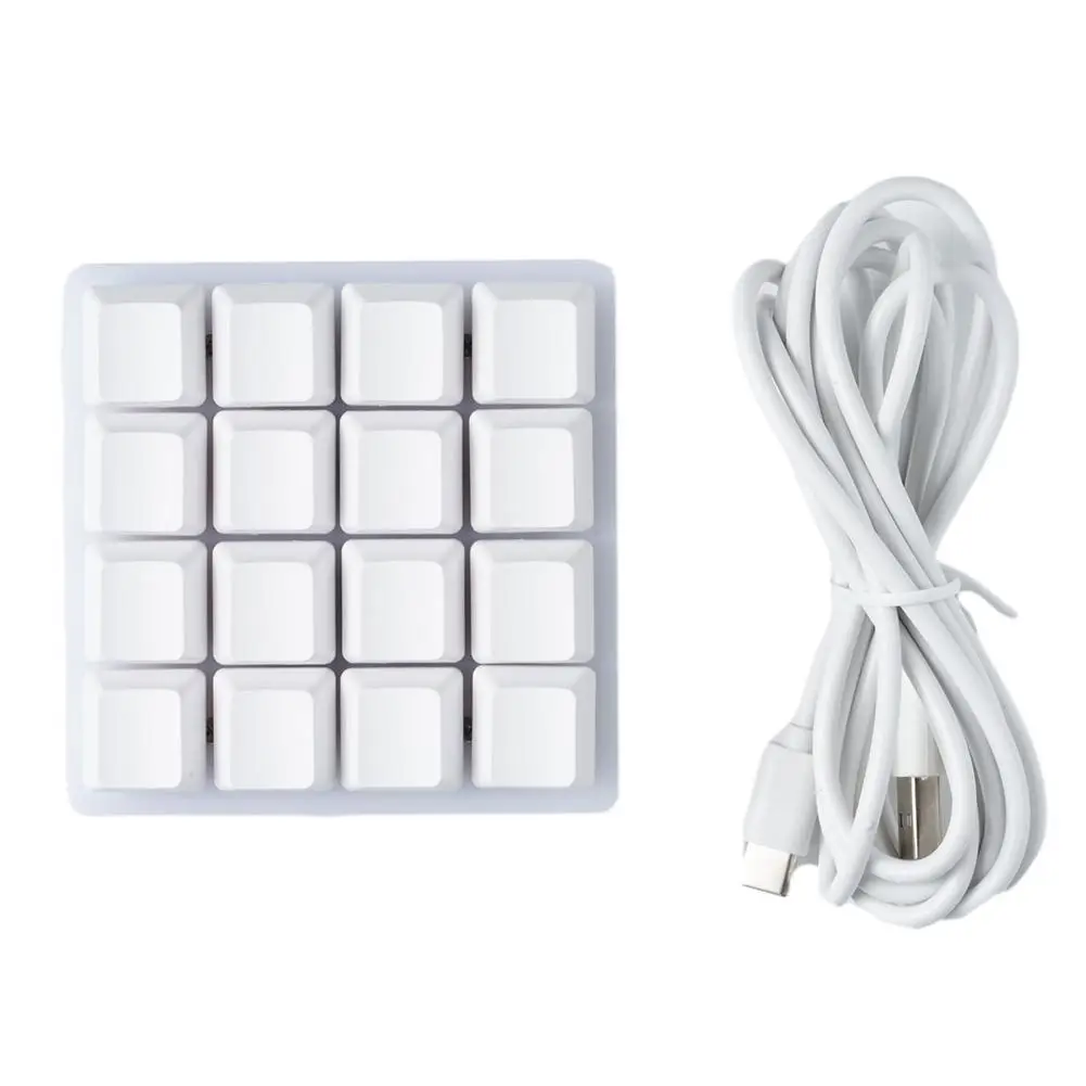 White Mechanical Hotswap Macropad Macro OSU Custom 16 Keys Knob Mini ...