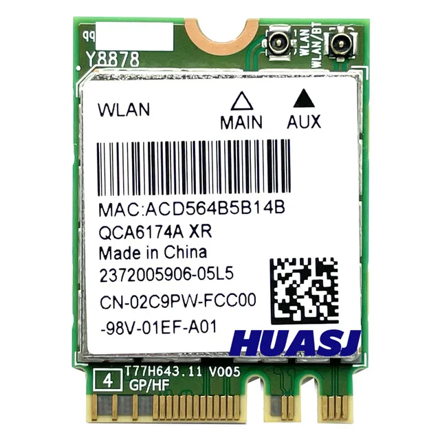 NEW Wireless Card for Atheros QCNFA364A QCA6174A NGFF M.2 867Mbps 802 ...
