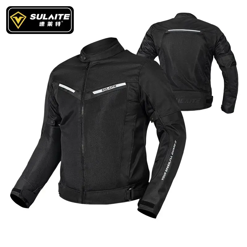 SULAITE CE2 Motorcycle Jacket Men Summer Breathable Mesh Clothing Anti ...