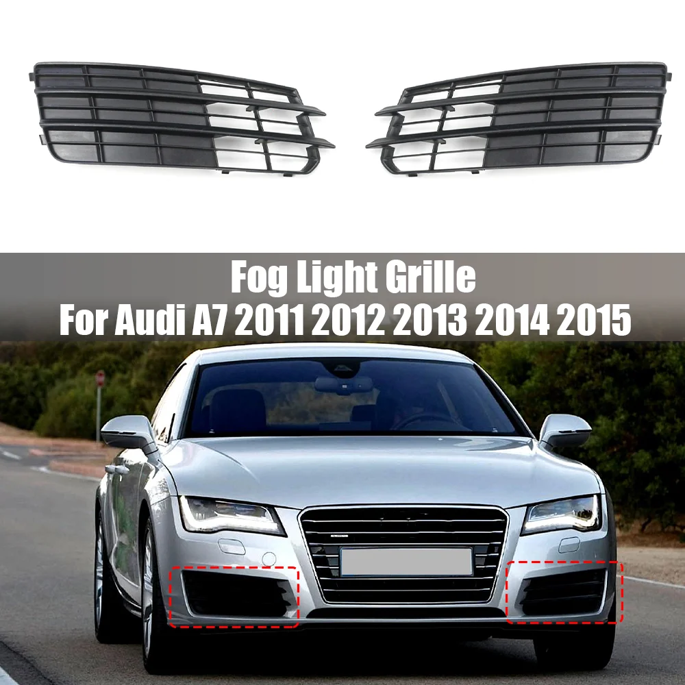 Car Front Bumper Fog Light Grille Grill For Audi A7 2011 2012 2013 2014 ...