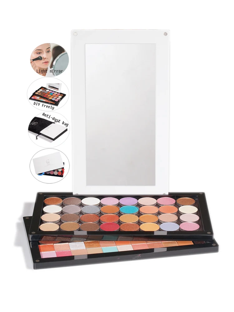 Acrylic-Stackable-EMPTY-Magnetic-Eyeshadow-Palette-with-Light-Mirrow ...
