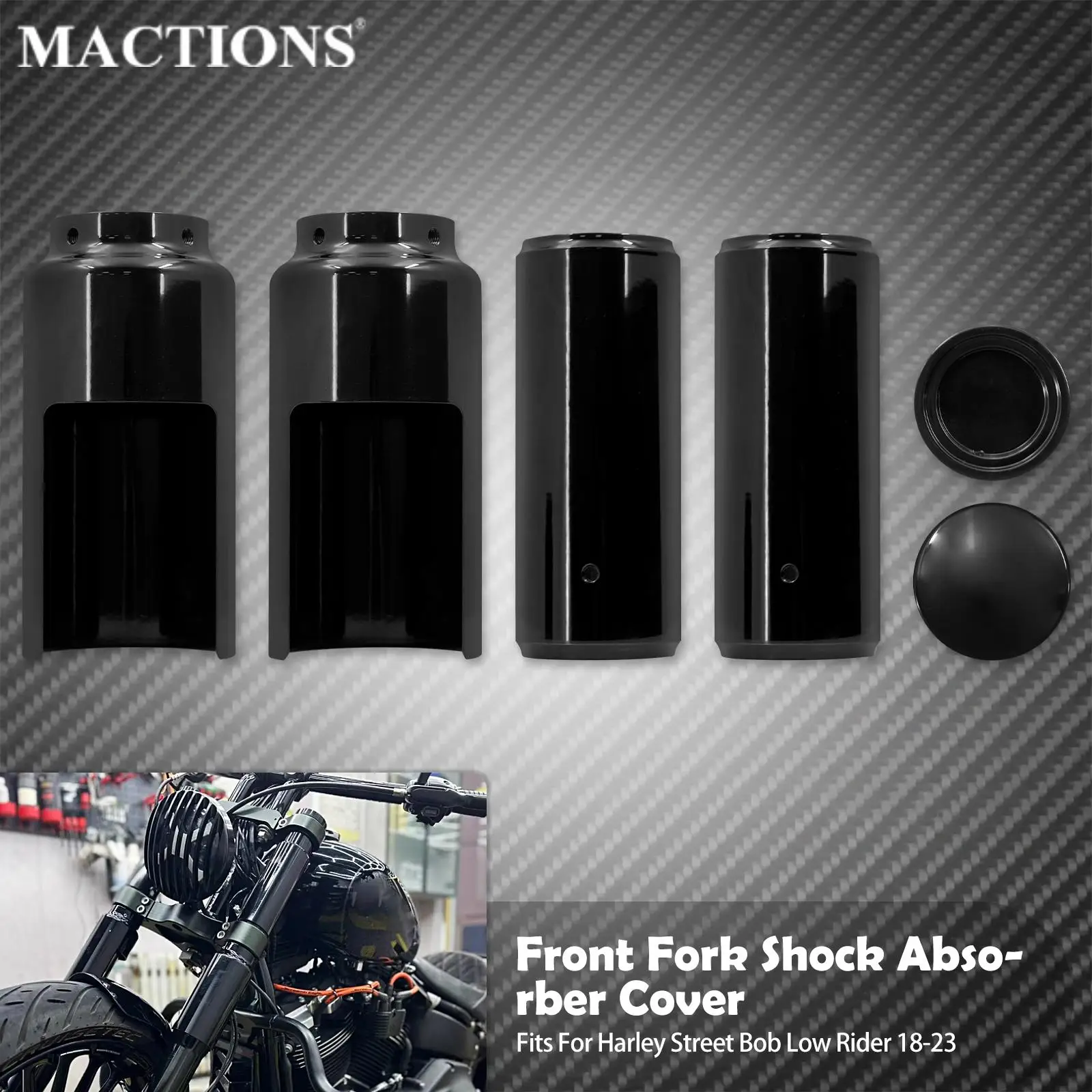 Motorcycle-Front-Upper-Lower-Fork-Cover-Tube-Cap-Shock-Absorber-Cover ...