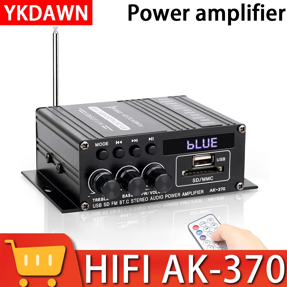 AK-370-Bluetooth-compatible-Amplifier-20W-20W-Home-Theater-Amplifier-DC ...