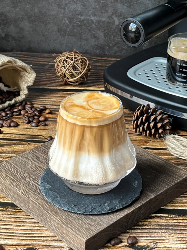 Flame-Coffee-Cup-Mount-Fuji-Mug-Heatproof-Glass-Cup-Latte-Volcano-Cup ...