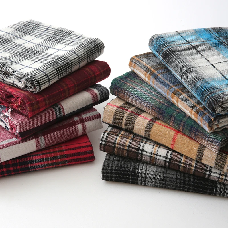 Plaid fabric for sewing, soft cotton and polyester | Mega-Spot