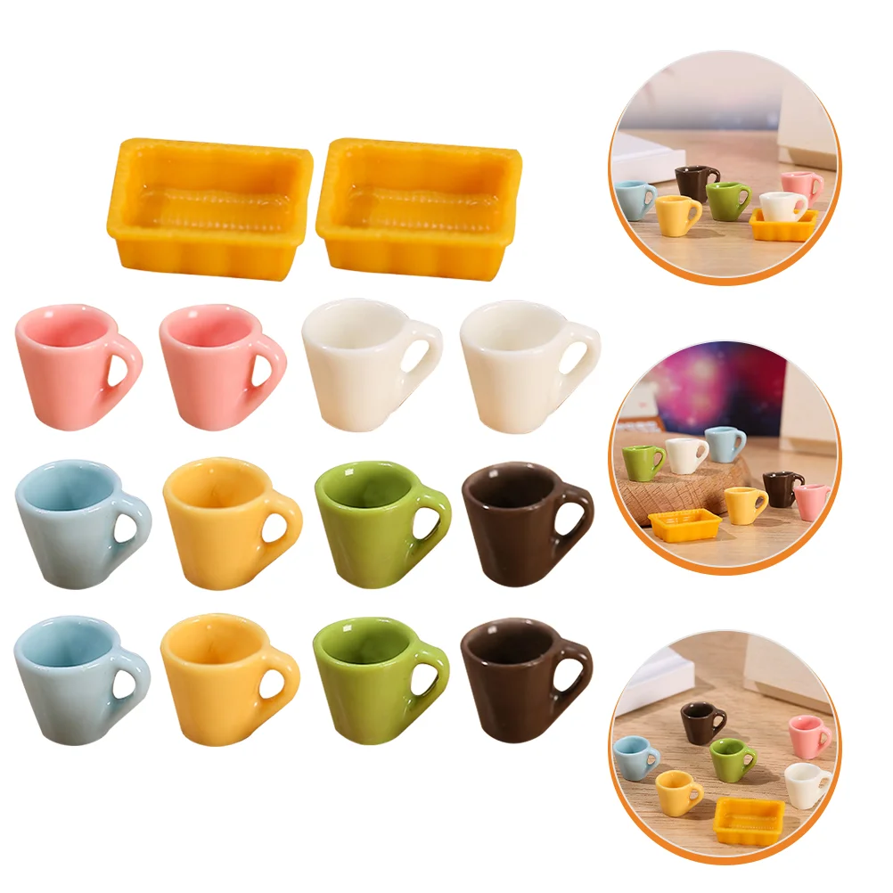 14 Pcs Mini Cup Home Décor Kids Mini Teaware Household Mini Coffee Mug ...
