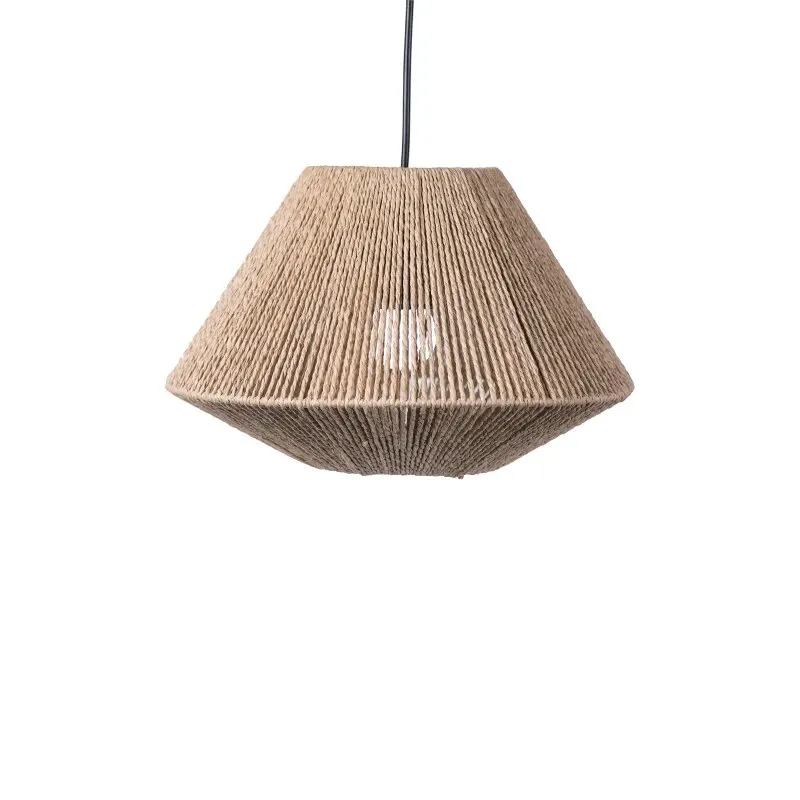 Papel-Corda-Abajur-Boho-Pendant-Light-vime-do-Rattan-M-o-Tecida-Casa ...