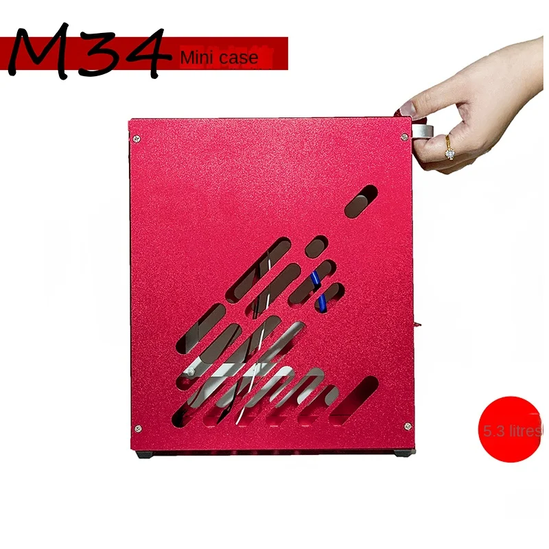 M34-mini-portable-all-aluminum-side-transparent-A4ITX-chassis-1U-power ...