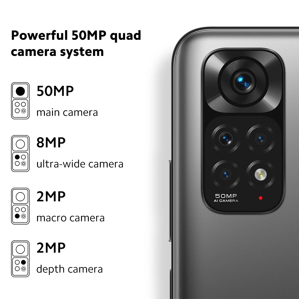 EU Warehouse Xiaomi Redmi Note 11 NFC Smartphone Note11 Snapdragon 680 ...